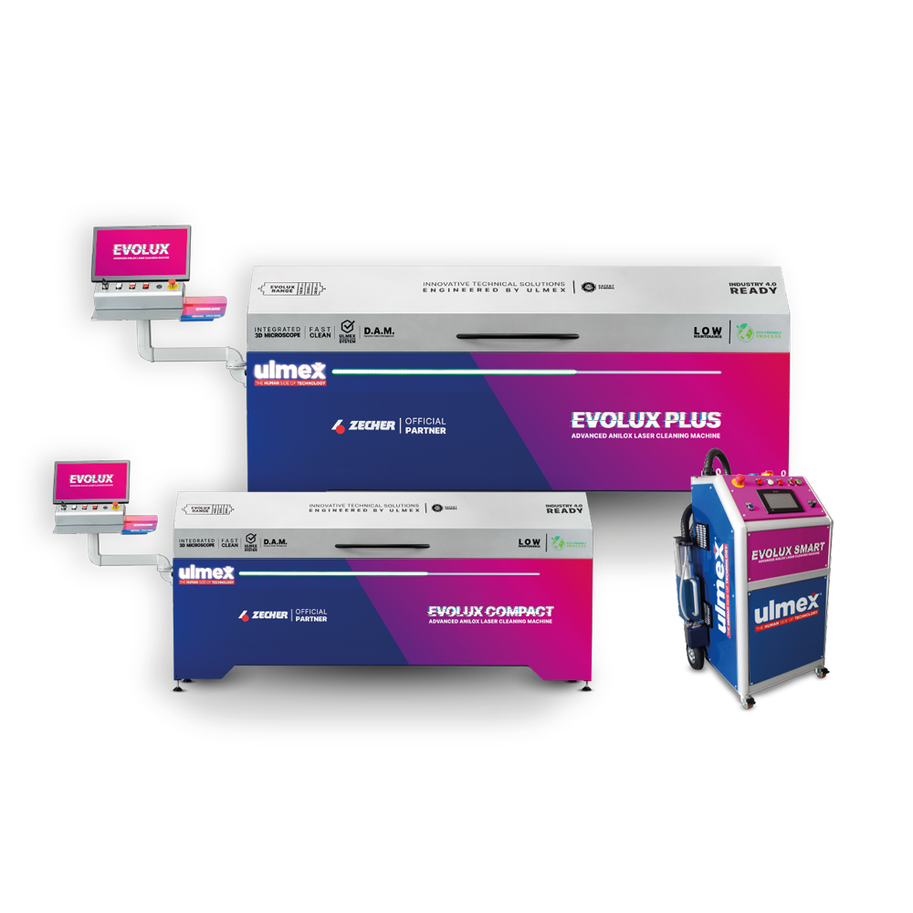 Laser cleaning machines for anilox rollers and gravure cylinders - Ulmex